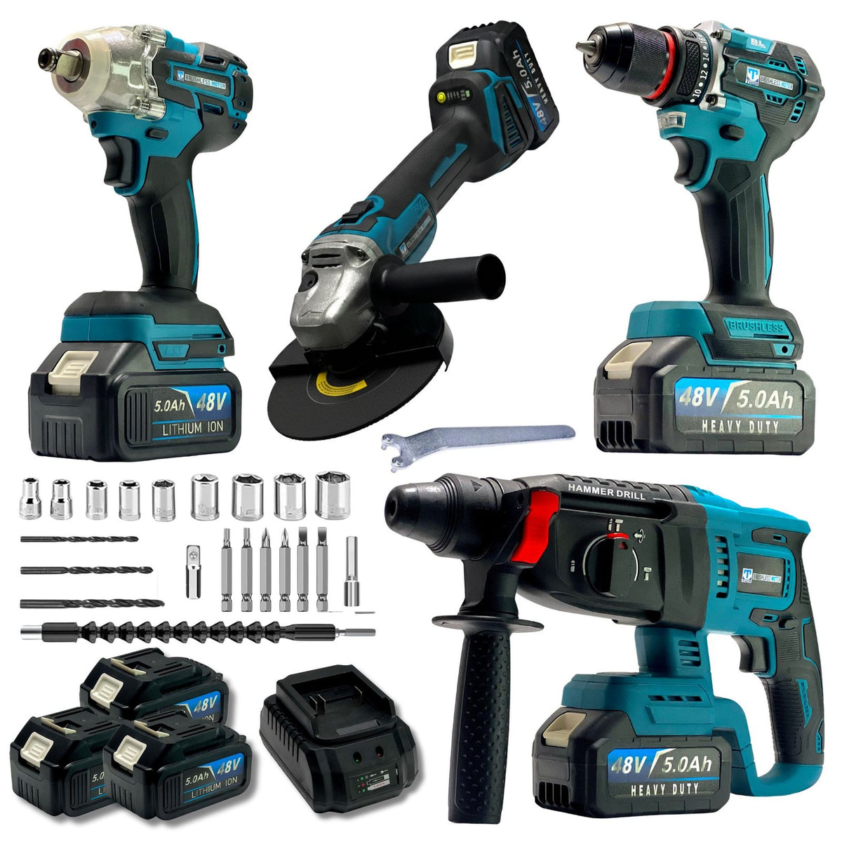 THOR 4 PCS Cordless Machines Combo Kit | Professional Power Tools ...